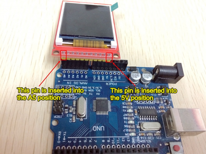 1.8inch Arduino SPI Module ST7735S SKU:MAR1801 - LCD wiki